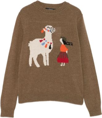 Max Mara Femme, Pulls, Brun, Taille: 42 FR Maille ras du cou