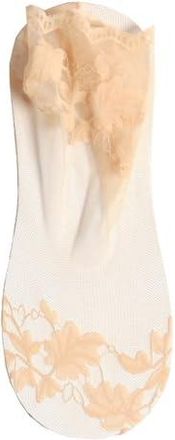 Generico 5 paires de chaussettes de cheville en dentelle transparente, chaussettes invisibles &agrave; coupe basse pour femme, Colord- 5 paires, Taille Unique