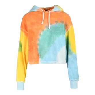 Polo Ralph Lauren Femme, Sweatshirts et sweats &agrave; capuche, Multicolore, Taille: 40 FR Felpa Corta in Spugna