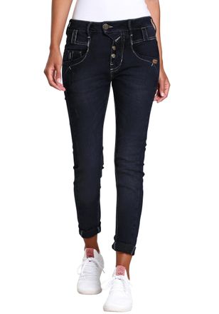 Gang Slim-fit-Jeans GANG 94MARGE, Damen, Gr. 27, N-Gr, midnight indigo, Denim/Jeans, Obermaterial: 89% Baumwolle, 9% Polyester, 2% Elasthan, slim fit lang,