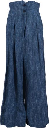Ermanno Scervino Femme, Jeans, Bleu, Taille: 38 FR Pantalon Large