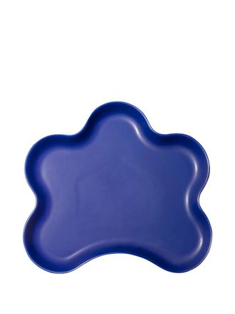 Octaevo plateau &agrave; design torsad&eacute; (25 cm x 27 cm) - Bleu