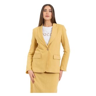 Kocca Femme, Vestes, Jaune, Taille: 44 FR Veste crois&eacute;e