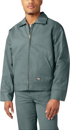 Dickies Insulated Eisenhower Front-Zip Jacket Veste, Vert (Lincoln Green), L Homme