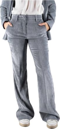 Manila Grace Femme, Pantalons, Gris, Taille: 40 FR Wide Pantalons