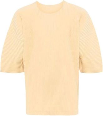 Issey Miyake Homme, Tops, Jaune, Taille: XL T-Chemises