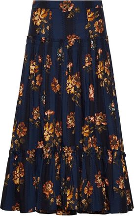 Cara Cara jupe Tisbury à coupe évasée - Bleu