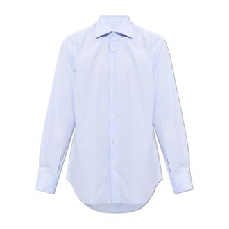 Brioni Klassisches Hemd - - Shirts - Herren - Blau - L