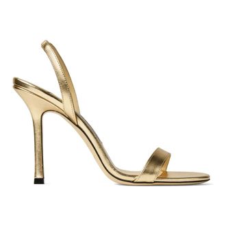 Jimmy Choo London Jenn 100 Sandales - Femme - Chaussures - Jaune - Taille: 40 EU