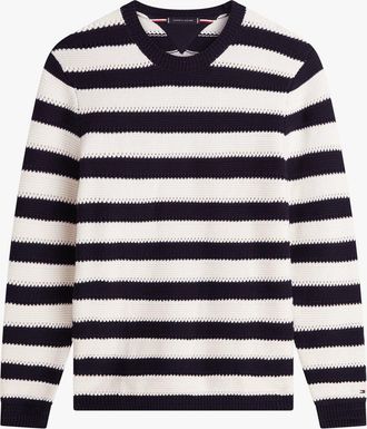 Tommy Hilfiger Pull droit ray&eacute; en coton