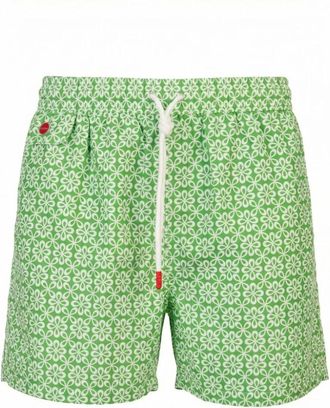 Kiton Homme, Maillots de bain, Vert, Taille: 2XL Short de bain