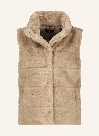 Monari Monari Kunstfell-Weste beige