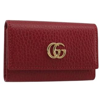 Gucci Porte-cl&eacute;s en cuir pr&eacute;-appr&eacute;ci&eacute; - Femme - Pre-owned - Rouge - Taille: ONE Size