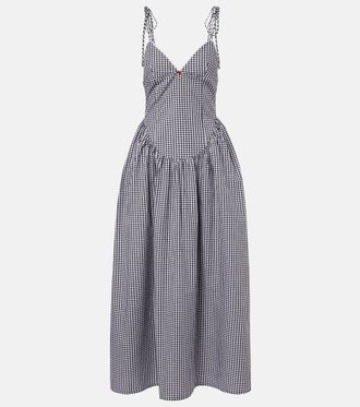 Bananhot Robe longue Paloma en coton vichy