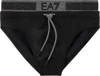 Emporio Armani Homme, Maillots de bain, Noir, Taille: XS Slip de bain