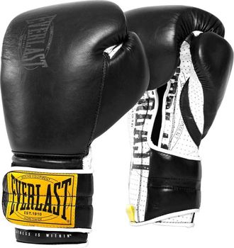 Everlast Everlast Unisex- Erwachsene Boxhandschuhe 1910 Sparring Glove Trainingshandschuhe, Schwarz, 12oz
