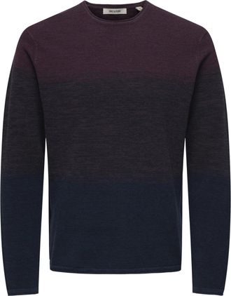 Only & Sons Herren Onsfelix Reg 12 Crew Knit Noos, Port Royale, Medium