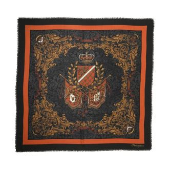 Dolce & Gabbana Crest Print Kaschmirschal - - Accessories - Herren - Mehrfarbig - ONE SIZE