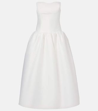 Self Portrait Bustier-Kleid aus Taft