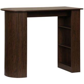 Sweeek Bar-Tisch, hoher K&uuml;chentisch aus Holzdekor mit Stauraum