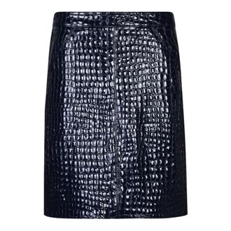 Tom Ford Croc Print Skirt - - Skirts - Damen - Blau - S