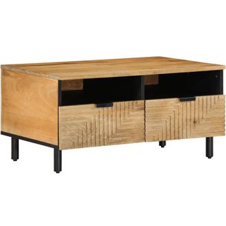 vidaXL Couchtisch Braun 80x54x40 cm Massivholz Mango Vidaxl