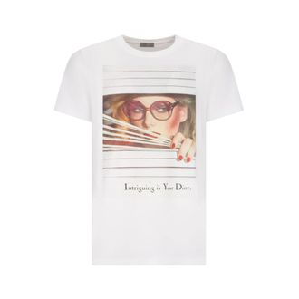 Dior Heritage Print T-Shirt - - Tops - Herren - Wei&szlig; - S