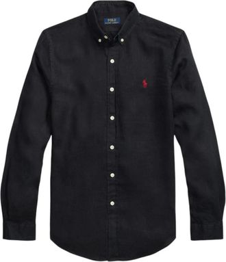 Ralph Lauren Homme, Chemises, Noir, Taille: 2XL Chemise en lin coupe personnalis&eacute;e