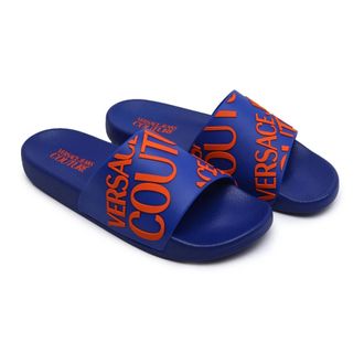 Versace Jeans Couture Stilvolle Hausschuhe f&uuml;r t&auml;glichen Komfort - - Shoes - Herren - Blau - 40 EU