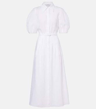 Gabriela Hearst Robe chemise Maude en lin
