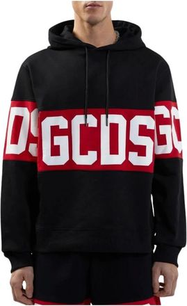 GCDS Gcds, Homme, Sweatshirts et sweats &agrave; capuche, Noir, Taille: XL Logo Sweat &agrave; capuche