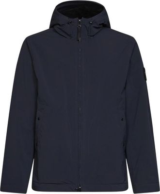 Stone Island Kurzer Parka - - Jackets - Herren - Blau - M