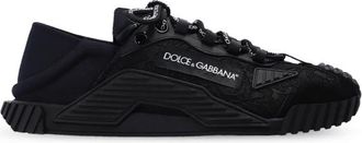 Dolce & Gabbana Femme, Chaussures, Noir, Taille: 35 EU NS1 Slip-on Baskets