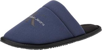 Calvin Klein Chaussons Homme Hotel Slipper avec Logo, Bleu (Calvin Navy/Black), 40