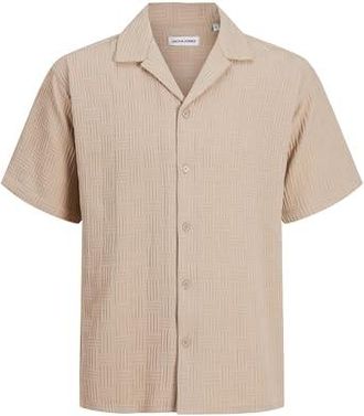 Jack & Jones JJEMATTEO Resort SS SN T-Shirt, Beige, L