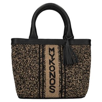 De Siena shoes Femme, Sacs, Multicolore, Taille: ONE Size Sac &agrave; main en cuir et perles fait main