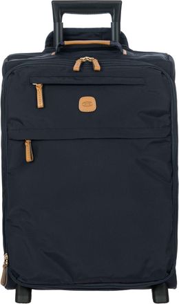 Bric's Erweiterbarer Cabin Trolley, X-Collection, Handgepäckkoffer mit 2 Doppelrädern, Strapazierfähig und Ultraleicht, Größe: 39x55x20/23 cm, Ozeanblau