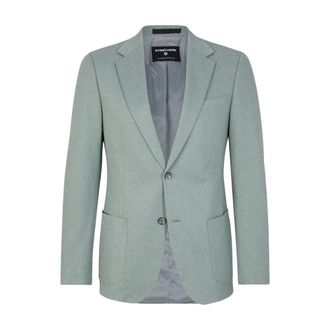 Strellson Homme, Costumes, Vert, Taille: XL Blazer classique vert clair avec poches plaqu&eacute;es