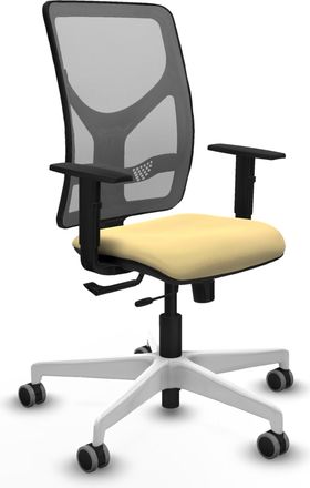 Piqueras y Crespo Stuhl aus PC, neigbar, mit 1D-Armlehnen, h&ouml;henverstellbare Lendenwirbelst&uuml;tze, ausgestattet mit Synchron/Traslack und Schneideschaum, mit Rollen von 6