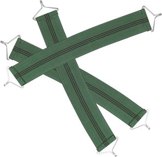 Soimiss 3 Stück-Pack Ersatzgurte Für Liegestühle Und Terrassenstühle Verschleißfeste Polyesterbänder in Grün Reparaturset Für Garten- Camping Und Klappstühle