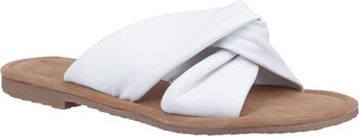 Hush Puppies Amy Weite Leder Damen wei&szlig;e Sandalen