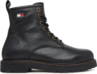 Tommy Jeans Schn&uuml;rschuhe Tommy Jeans Archive 01 Tumble Lace Up Warm EM0EM01780 Schwarz