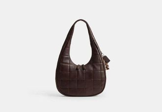 Coach Alter/Ego Schultertasche In Halbmondform Aus Upcrafted Leather Im Schachbrettmuster