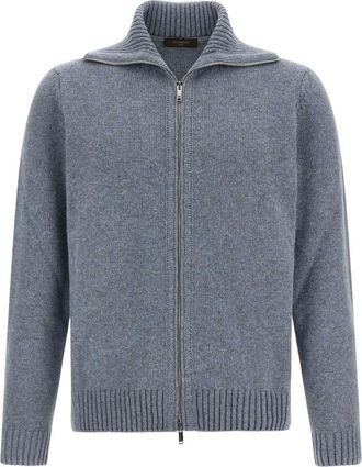 Zanone Homme, Pulls, Bleu, Taille: L Chioto Cardigan