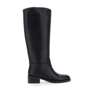 Jeffrey Campbell Overknee-Stiefel mit Blockabsatz - - Shoes - Damen - Schwarzk - 39 EU