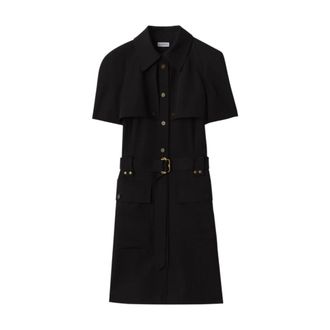 Burberry Woll Trench Kleid - - Dresses - Damen - Schwarzk - 2XS