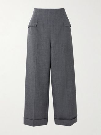 Emilia Wickstead Pantalon Large En Tissu Recyclé Eimear - Gris