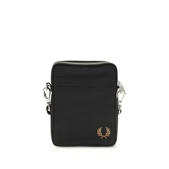 Fred Perry Schwarze Nylon-Umh&auml;ngetasche