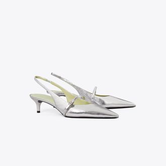 Tory Burch Damen Mary Jane Slingback mit Doppel-T und Schnalle