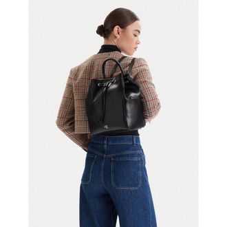 Calvin Klein Rucksack Calvin Klein Ck Drawstring Backpack LV04F3329G Schwarz